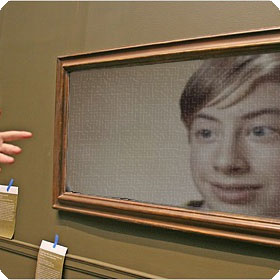 Photo effects. Your portrait on the canvas