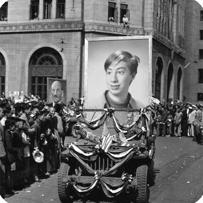 Photo effects. Old photo of the politician