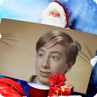 Photo effects. Santa has a present for you