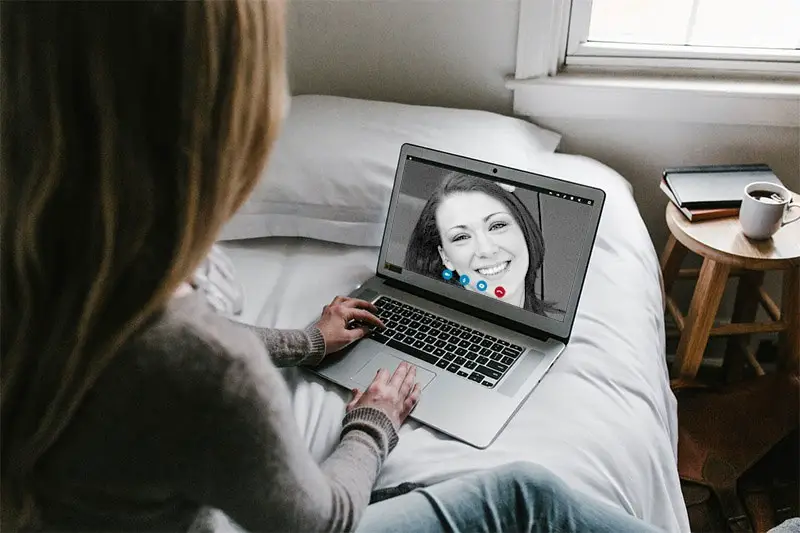 Photo effects. Video call to a friend