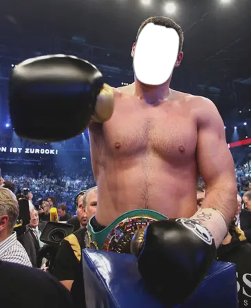Face effects. Boxing. Vitaly Klitschko is the best
