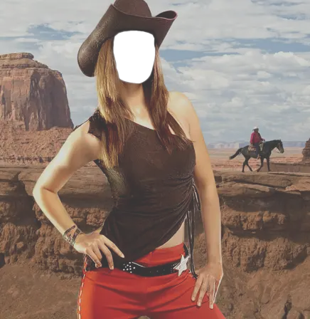 Face effects. Wild west