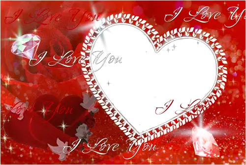 Photo frames. Love like a diamonds