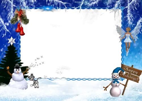 Photo frames. Happy holidays for all