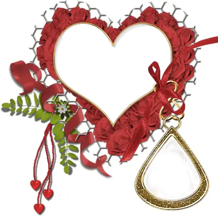 Marcos de fotos. Dentro del corazón