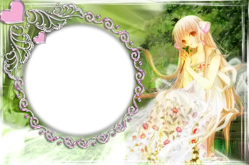 Photo frames. Anime heroine