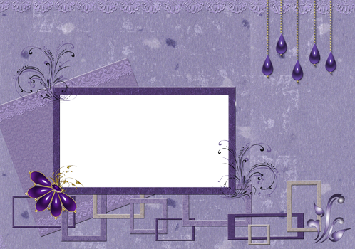 Photo frames. Violet squares