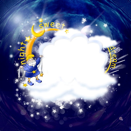 Photo frames. Good night and sweet dream