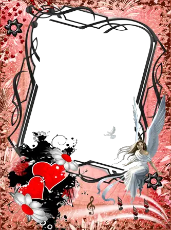 Photo frames. Melody of two hearts