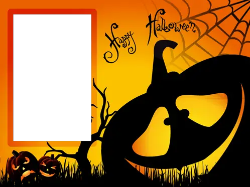 Photo frames. Crazy pumpkin