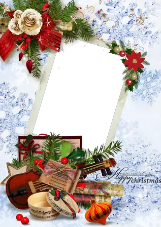 Photo frames. Christmas melody