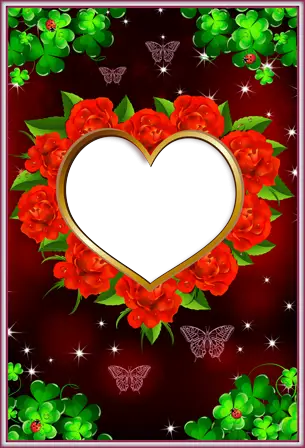 Photo frames. Lucky lovers