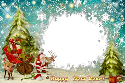 Photo frames. Jingle bells, jingle bells...