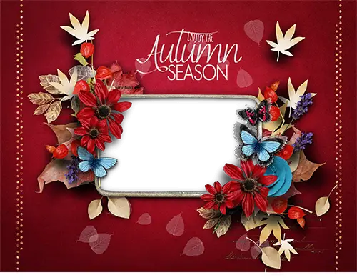 Photo frames. Enjoy the Autumn season