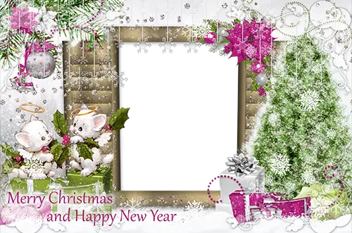 Photo frames. Magic time of Christmas