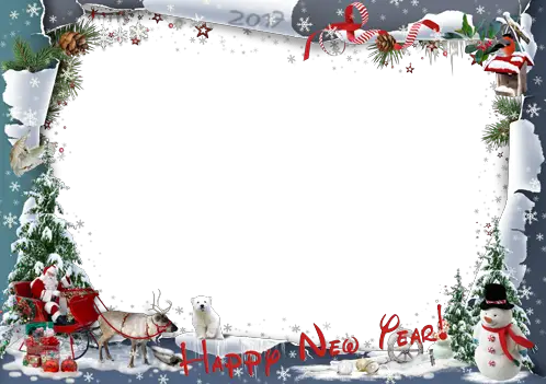 Photo frames. New Year photo frame