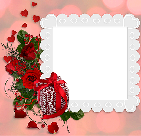 Photo frames. Love photo frame with a secret of a couple