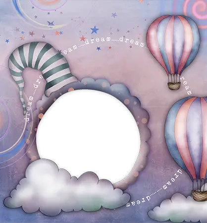 Photo frames. Children's magic dreams