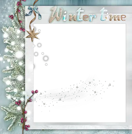 Photo frames. Winter time