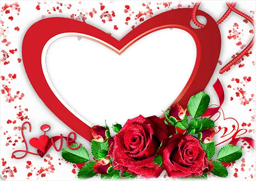 Valentine Card Frames Saint Valentine's Day 2025 Photo Frame Online