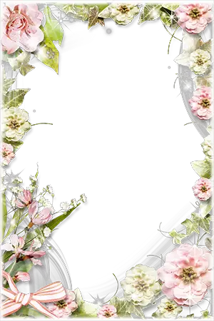 Photo frames. Flowers around you