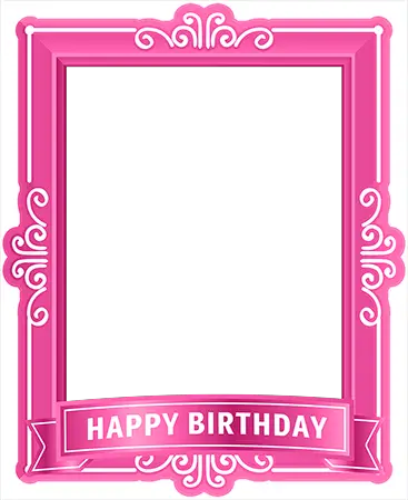 Photo frames. Red Birthday Frame